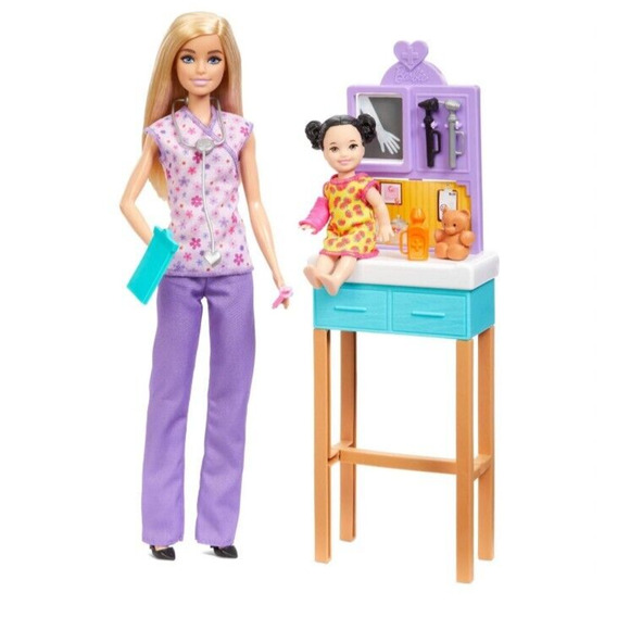 Mattel | Toys | Barbie Pediatrician Doll And Doctor Playset With ...